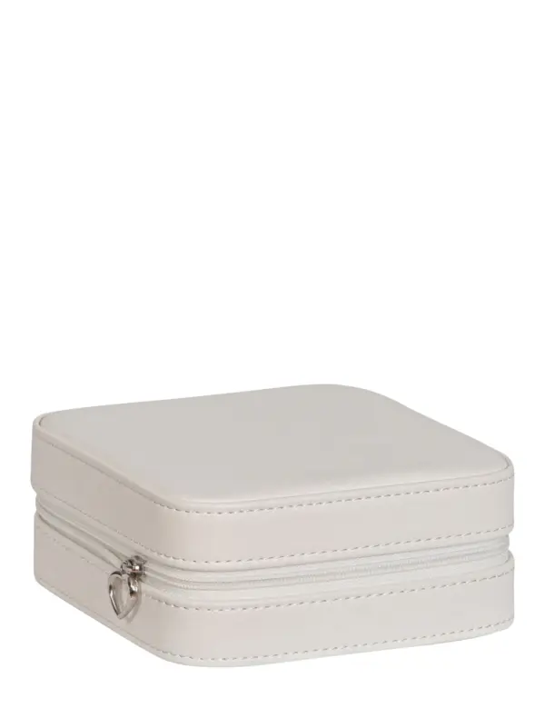 MELE & CO Dana Faux Leather Jewelry Box - Ivory