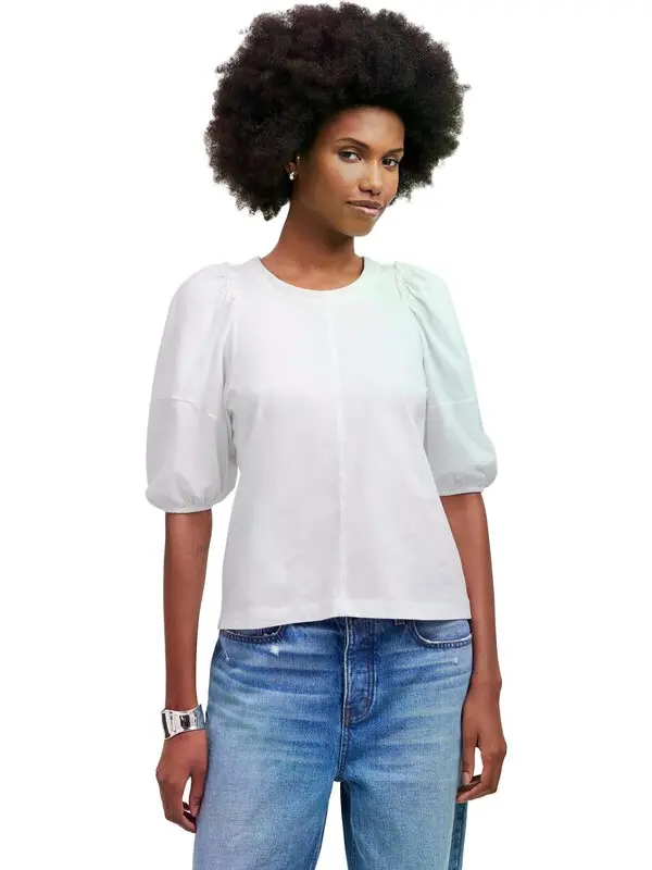 Madewell Puff-sleeve Tee - White