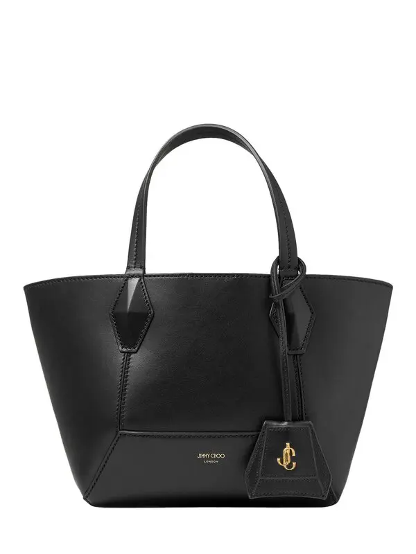 JIMMY CHOO Small Calf Leather Tote Bag - Black
