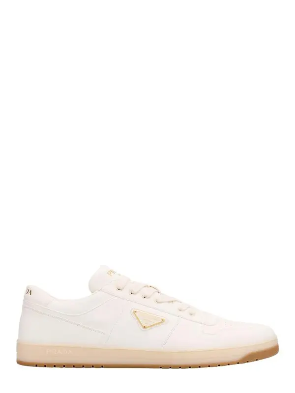 Prada Downtown Napa Leather Sneakers - Ivory