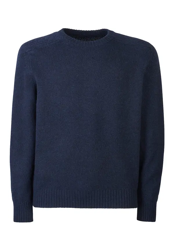 Sease Cashmere Coarsehair Crewneck Sweater - Mid Blue
