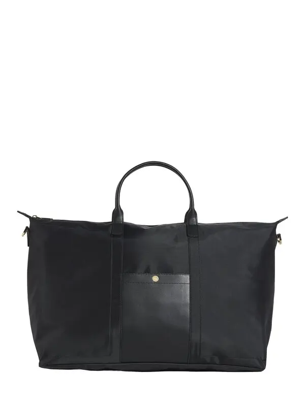 Harrods Nylon Overnight Tote Bag - Black