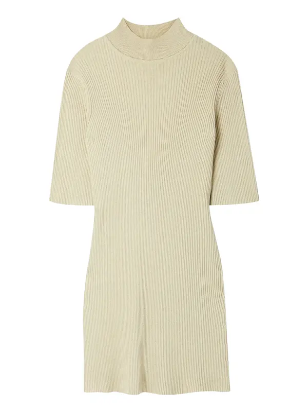 THE ROW Cassiopea Ribbed Top - Neutrals