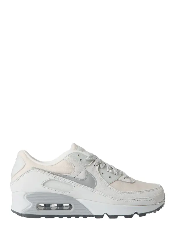 Nike Air Max 90 Nbhd Rubber- And Suede-trimmed Leather And Mesh Sneakers - Gray