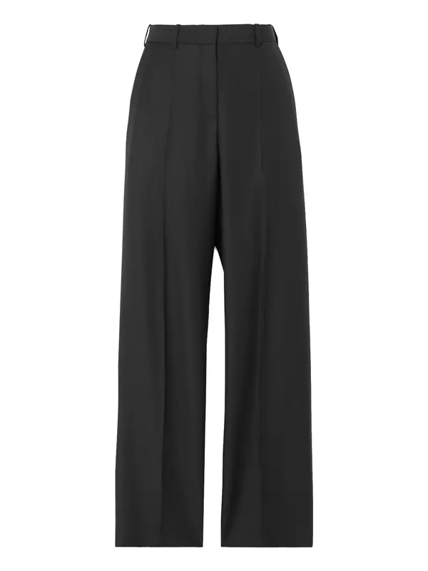 Loewe Wool Straight-leg Trousers - Black