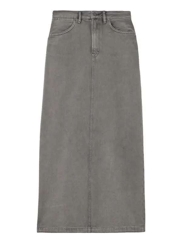 Acne Studios Denim Maxi Skirt - Gray