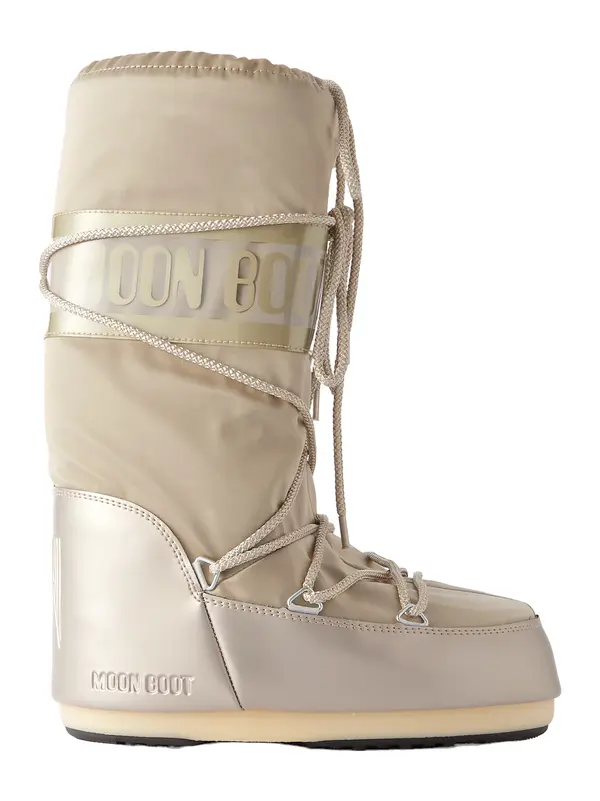 Moon Boot Icon Glance Shell And Pvc Snow Boots - Silver