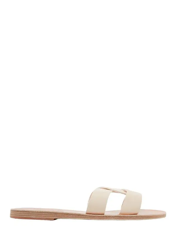 ANCIENT GREEK SANDALS Desmos Leather Slides - Neutrals