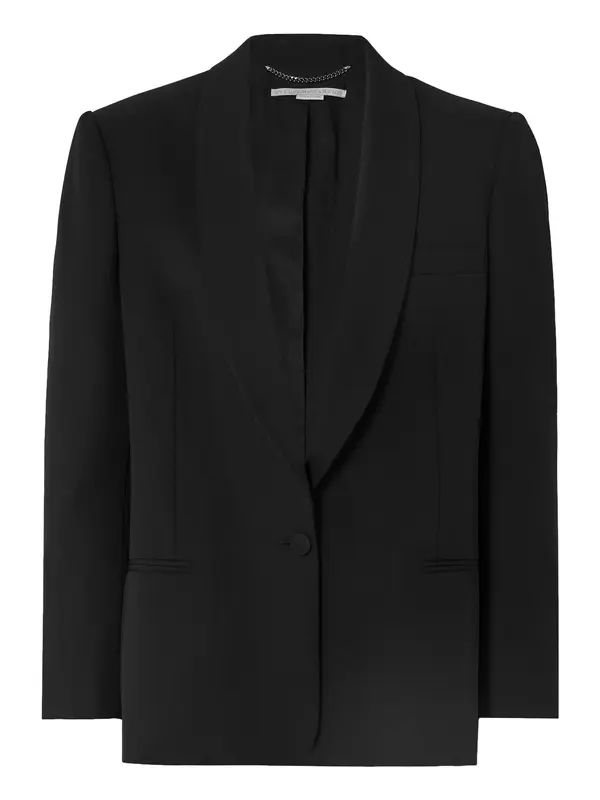 Stella McCartney Net Sustain Wool-twill Blazer - Black