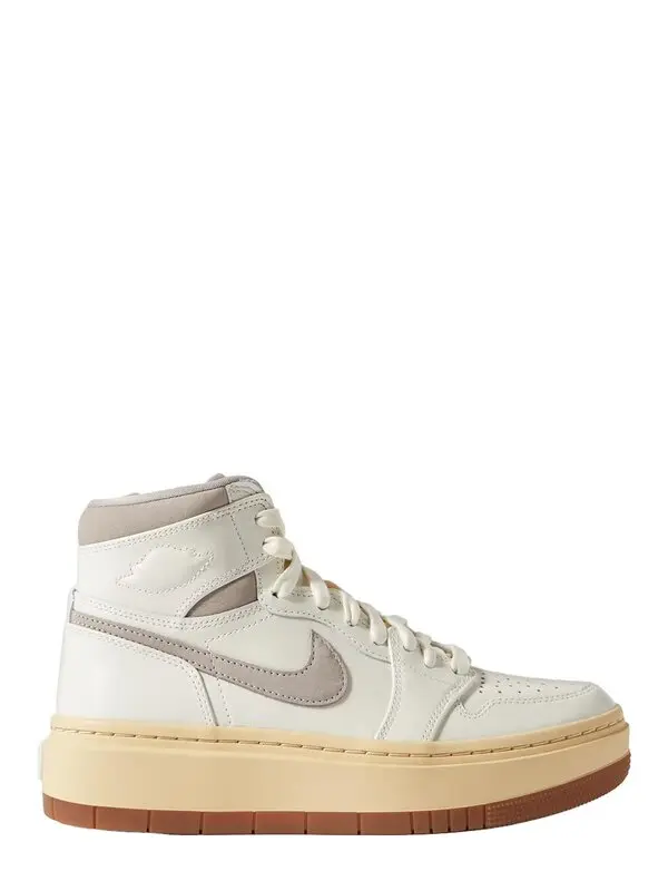 Nike Jordan 1 Elevate High Leather Sneakers - Neutrals