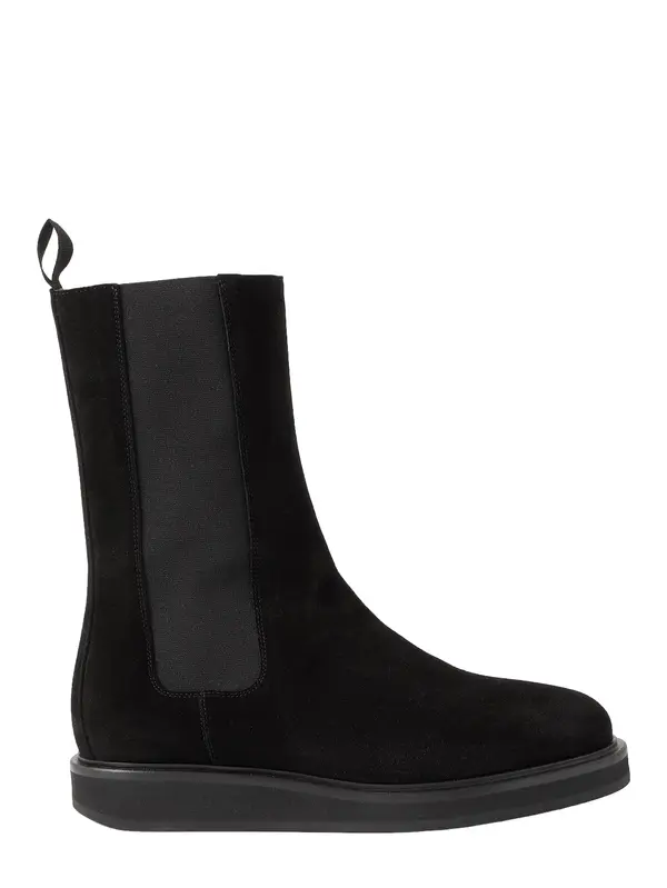 Legres 18 Suede Chelsea Boots - Black