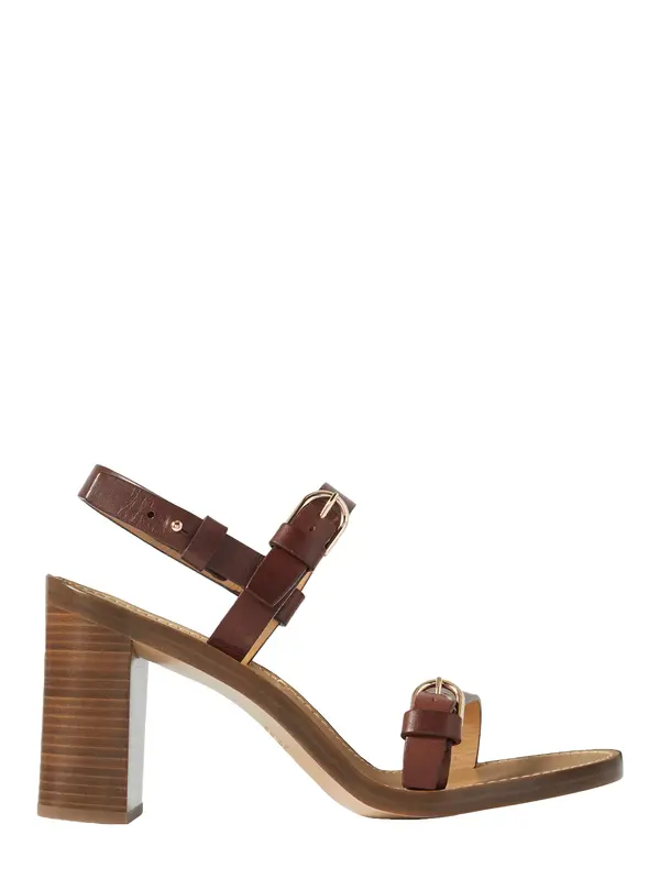 Gabriela Hearst Miraya Buckled Leather Slingback Sandals - Brown