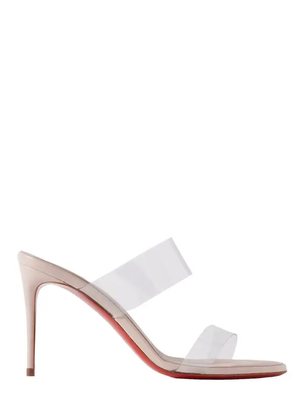 CHRISTIAN LOUBOUTIN Just Loubi 85 Mules - Neutrals