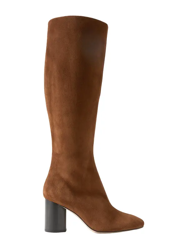 AeydĒ Ariana Leather Knee High Boots - Brown