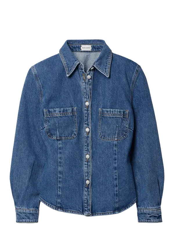 Magda Butrym Denim Shirt - Blue