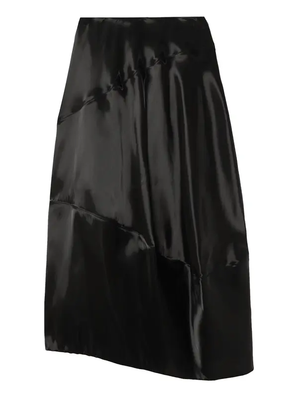 THE ROW Lopa Moire Maxi Skirt - Black