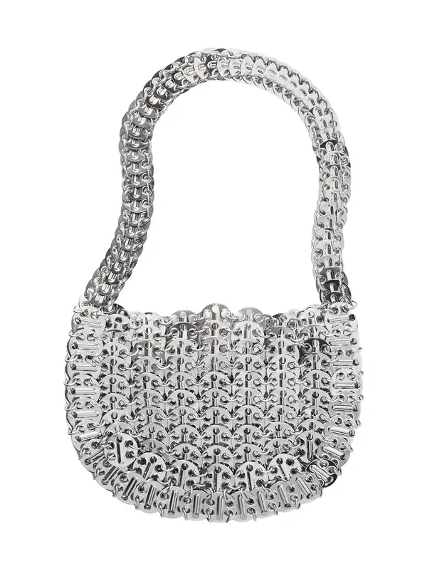 Rabanne 1969 Moon Chainmail Shoulder Bag - Silver