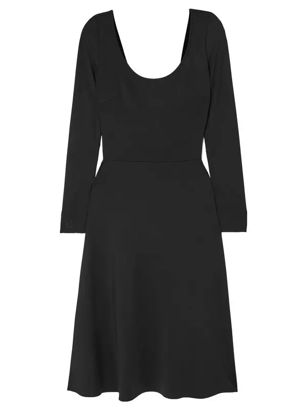 Ralph Lauren Stretch-jersey Midi Dress - Black