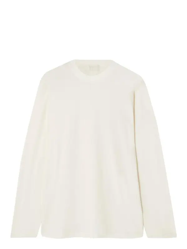 SKIMS Boyfriend Stretch-modal And Cotton-blend Jersey T-shirt - Neutrals