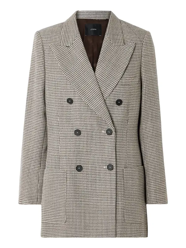 JOSEPH Leandre Double-breasted Blazer - Gray