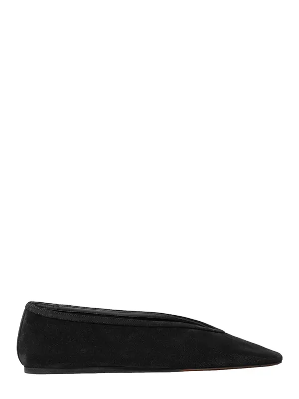 Le Monde Beryl Luna Suede Ballet Flats - Black