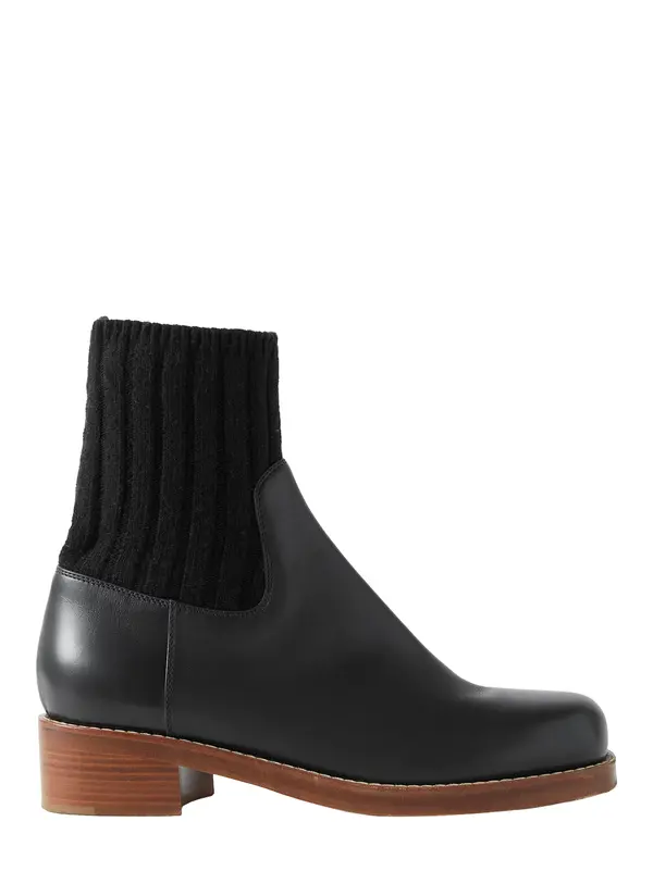 Gabriela Hearst Hobbes Leather Chelsea Boots - Black