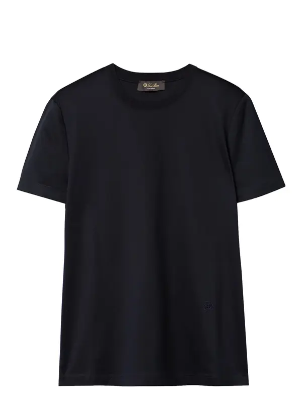 Loro Piana Cotton-jersey T-shirt - Blue