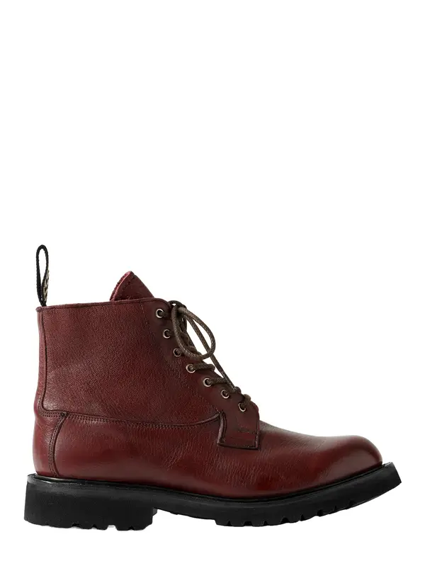 Gabriela Hearst Camilla Textured-leather Ankle Boots - Brown