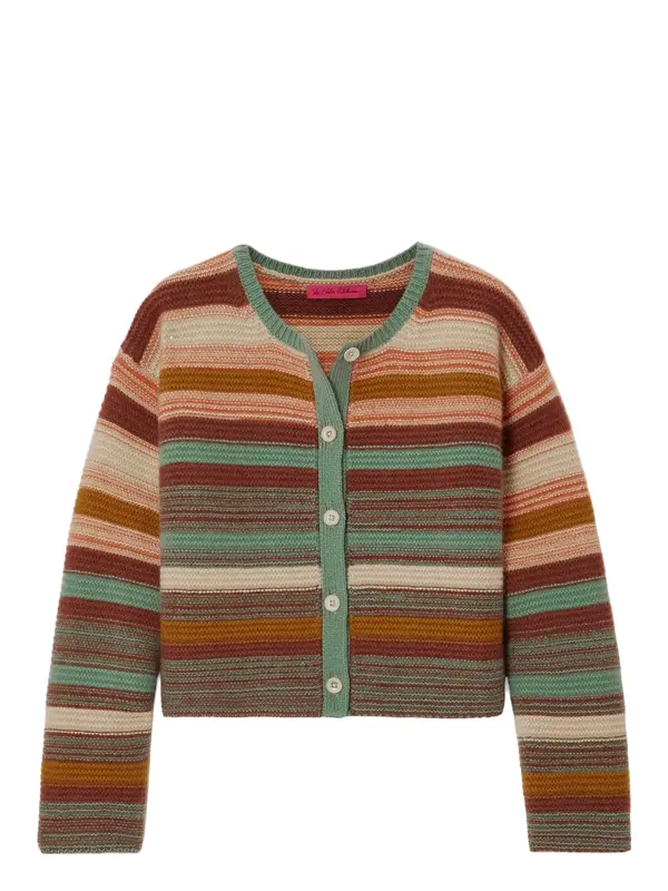 THE ELDER STATESMAN Sundry Cropped Cardigan - Multi