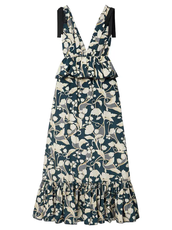 Agua Bendita Infinito Perla Tiered Maxi Dress - Multi