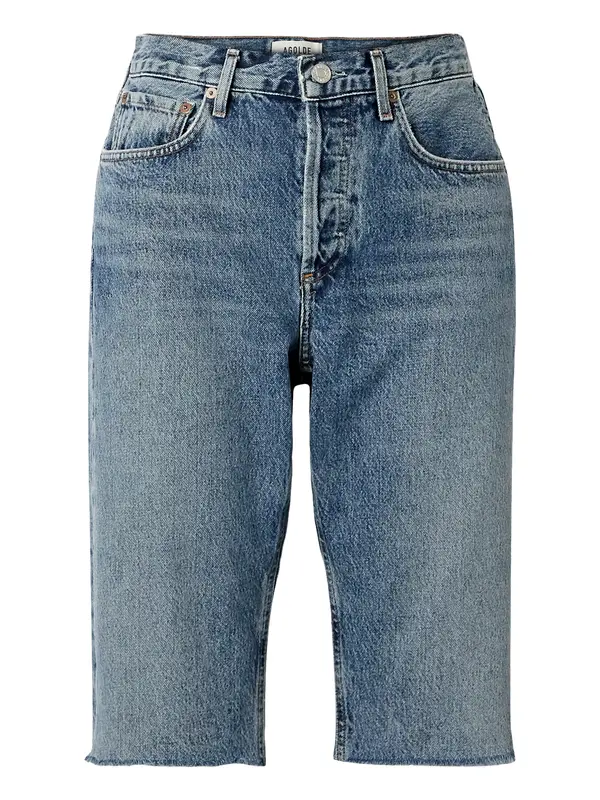 AGOLDE Carrie Denim Shorts - Blue