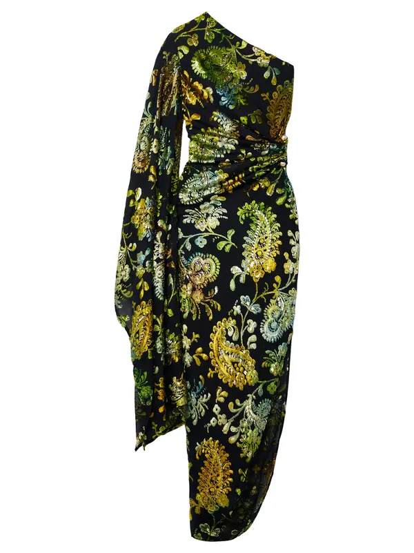 Cult Gaia Adira One-sleeve Gown - Green