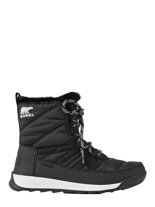 Sorel Whitney Ii Faux Fur-trimmed Ankle Boots - Black