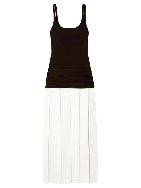 SIEDRES Liena Draped Pleated Maxi Dress - Multi