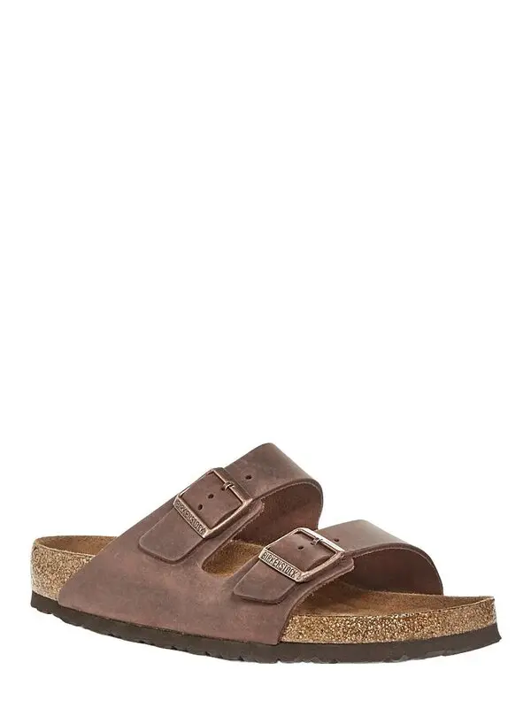 BIRKENSTOCK Arizona Slide Sandals - Dark Brown