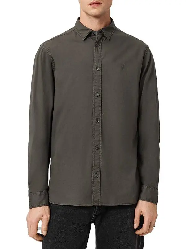 ALLSAINTS Hawthorne Shirt - Deep Sage