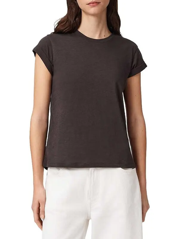ALLSAINTS Anna Cotton Tee - Bottle Brown