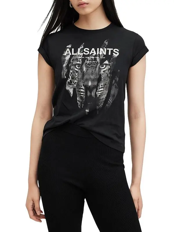 ALLSAINTS Riproar Anna Tee - Black