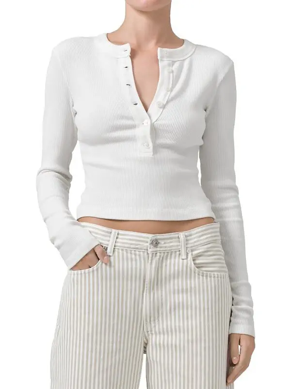Citizens Of Humanity Varra Henley Tee - Pashmina