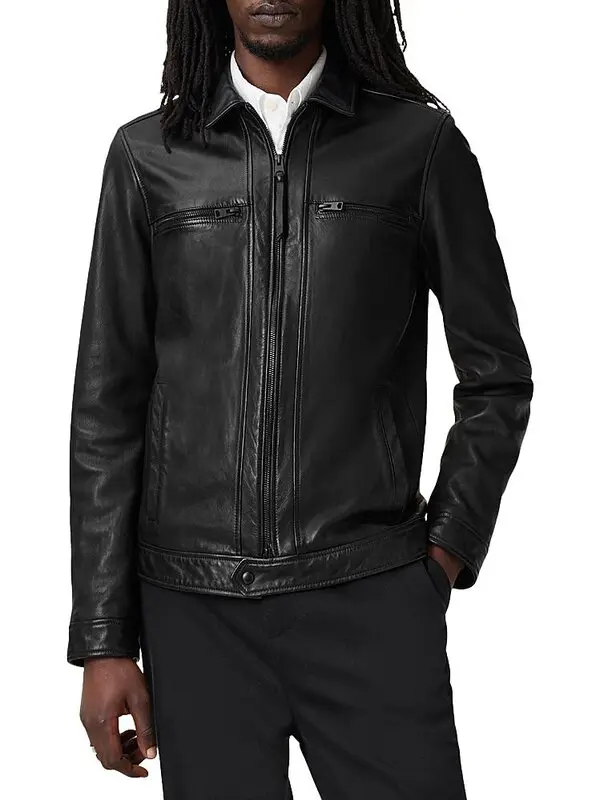 ALLSAINTS Luck Leather Jacket - Black