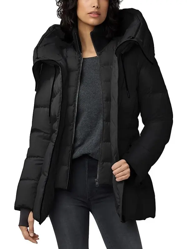 Soia & Kyo June Novo Down Hooded Coat - Black