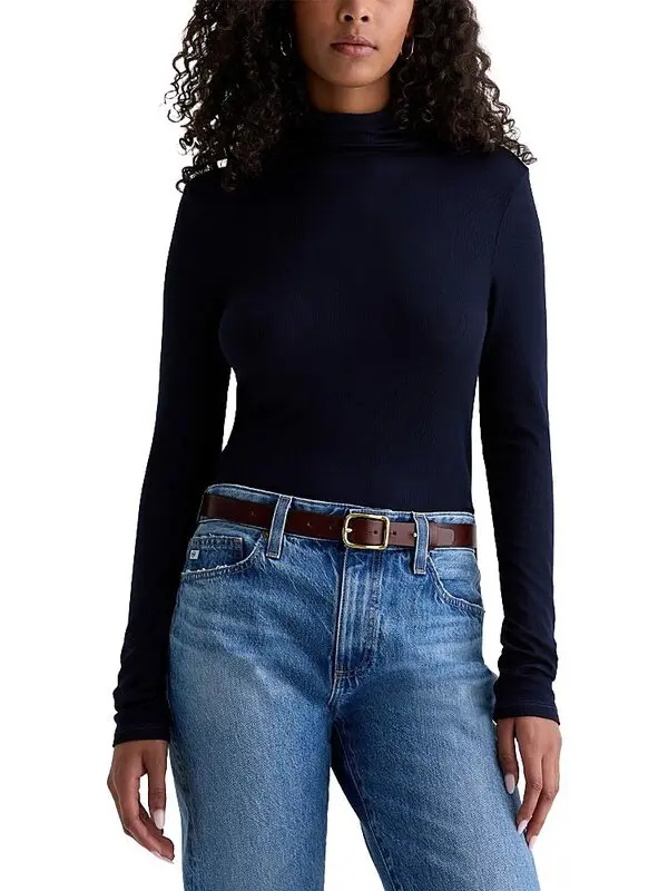 Ag The Chels Long Sleeve Turtleneck - Deep Trenches
