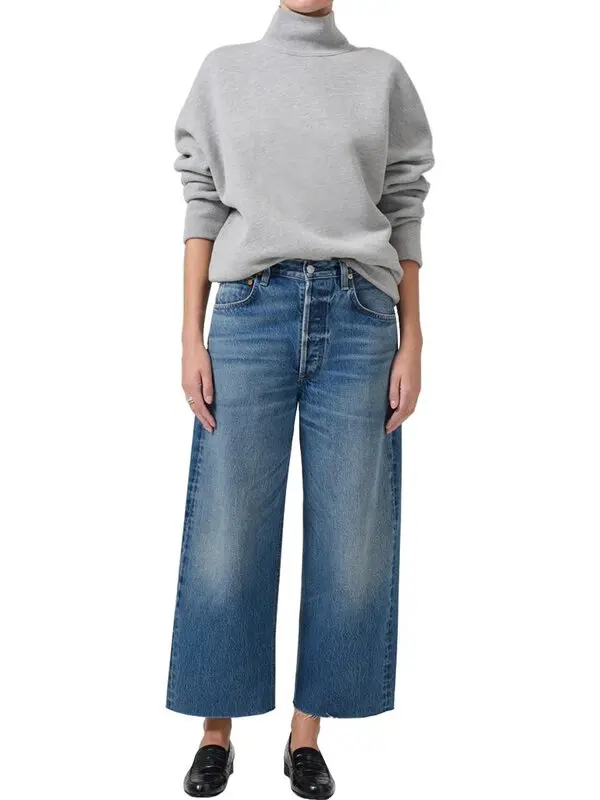Citizens Of Humanity Ayla Raw Hem Cropped Jeans - Doheny