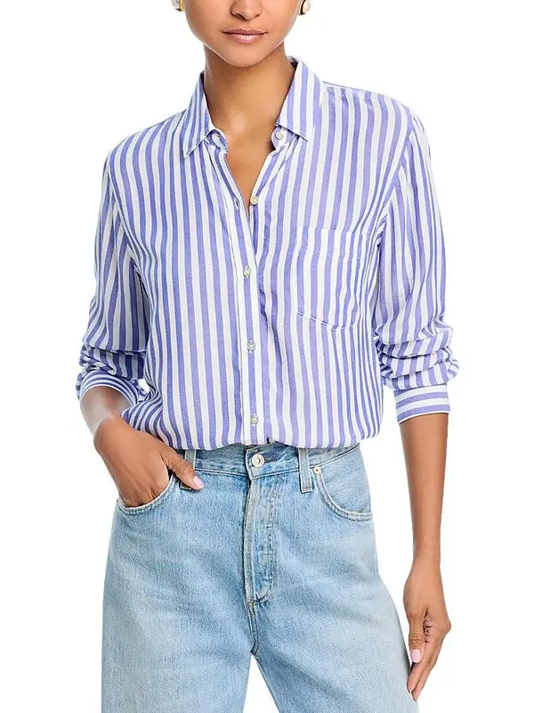 Rails Wren Shirt - Blue White