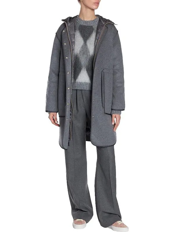 Moncler Bonrepos Coat - Charcoal