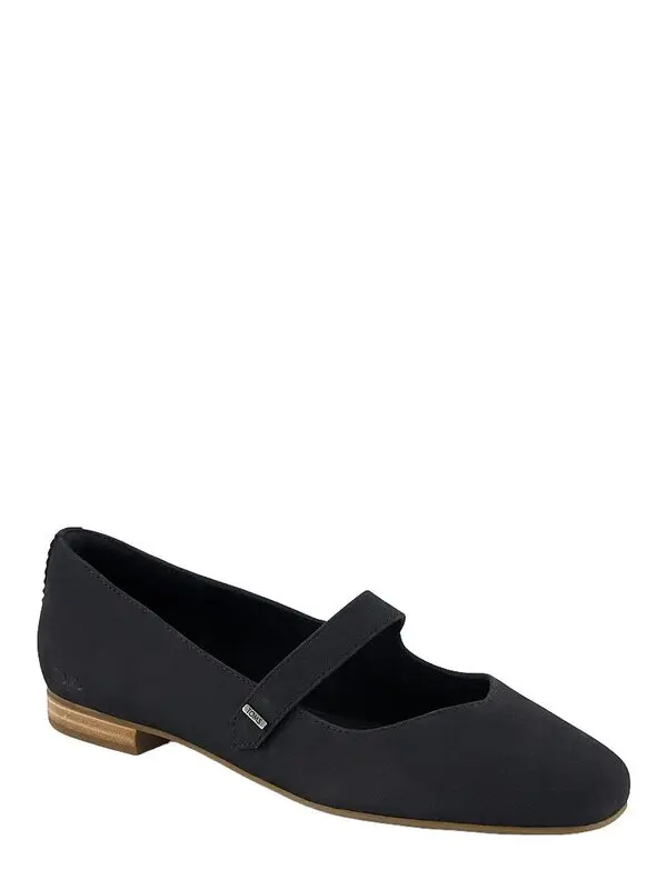 Toms Bianca Mary Jane Flats - Black