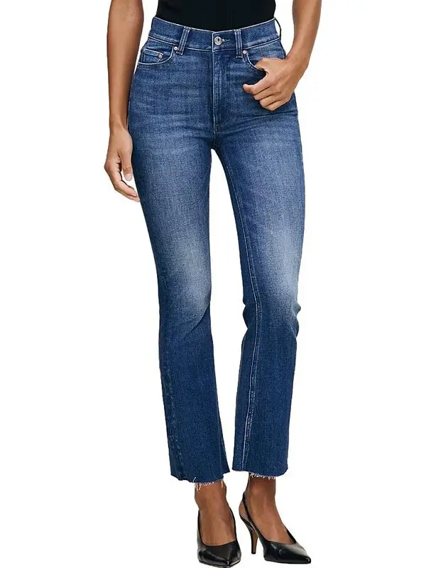 DL1961 Bridget Bootcut High Rise Instasculpt Crop Jeans - Hulton
