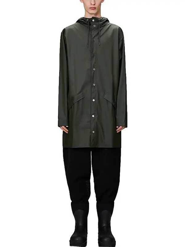 Rains Long Rain Jacket - Green