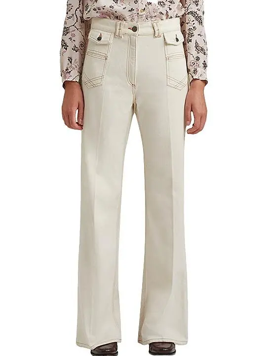 Gerard Darel Ana Flared Jeans - White