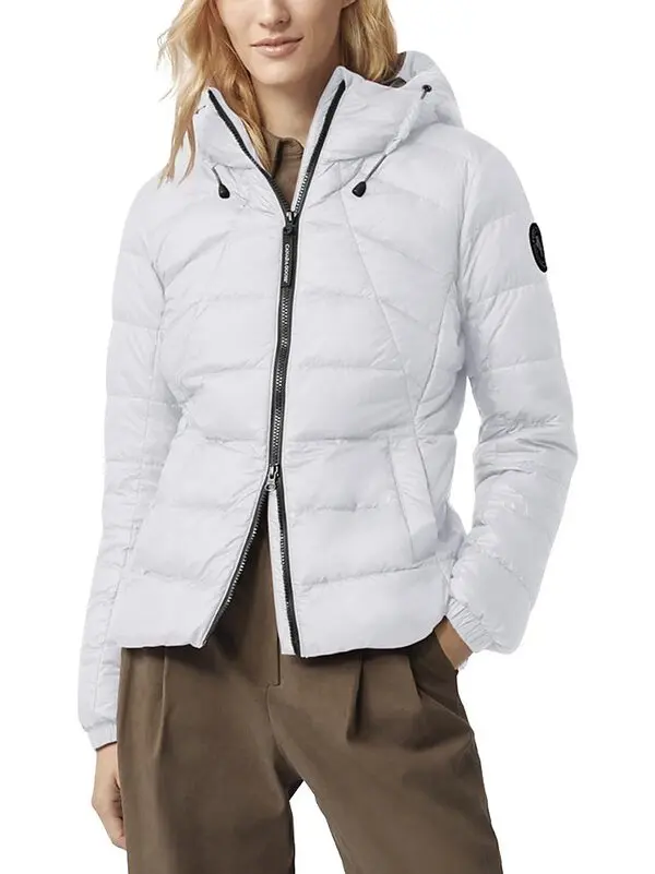 Canada Goose Abbott Down Puffer Coat Black Label - North Star White